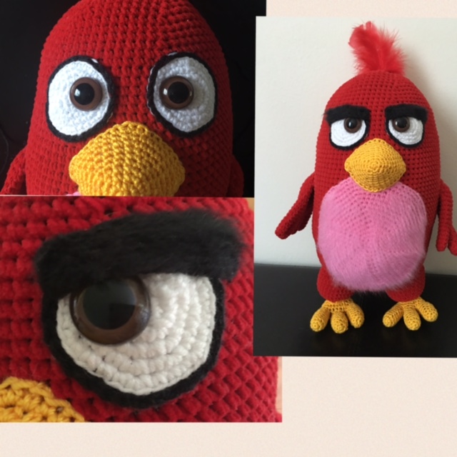 Angry Bird Red Crochet Pattern – AmberCraftStore